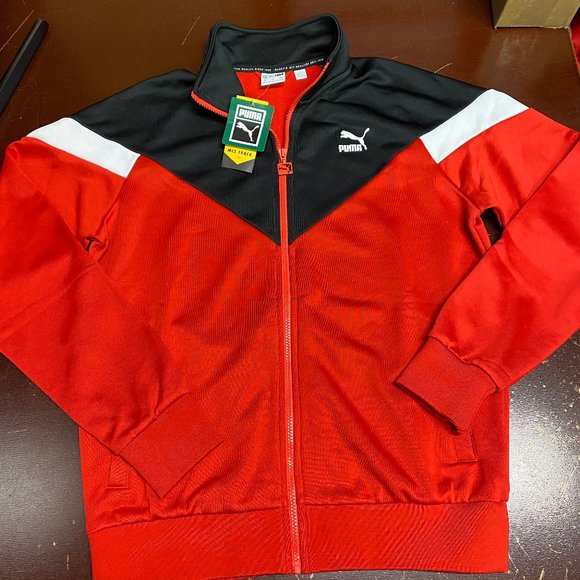 Puma | Jackets & Coats | Puma Mens High Risk Red Iconic Mcs Long Sleeve ...